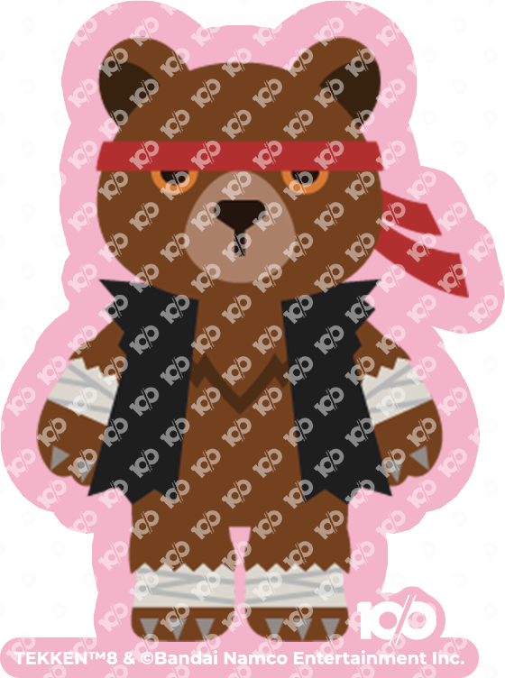 TEKKEN - 'CUTE ASS TEKKEN Kuma' - Sticker – 10/0 Merch