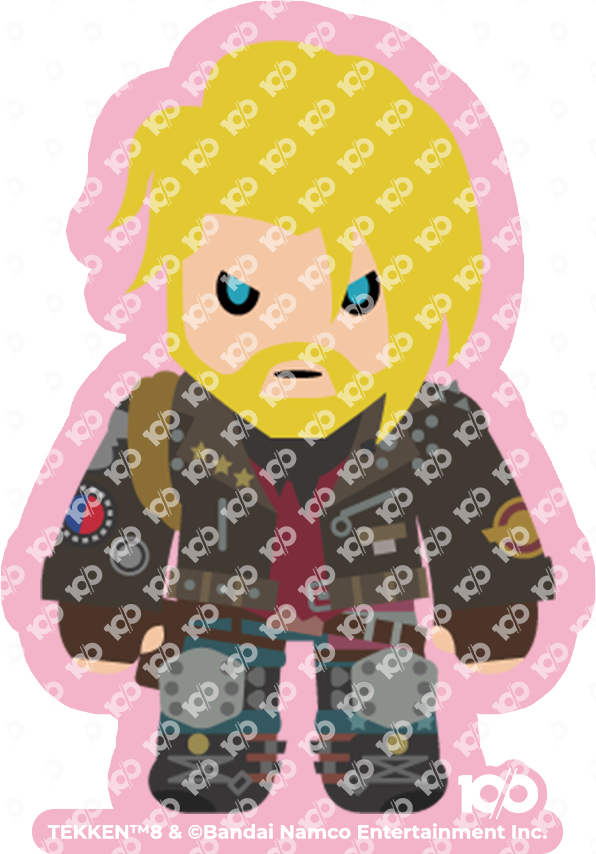 TEKKEN - 'CUTE ASS TEKKEN Paul' - Sticker – 10/0 Merch