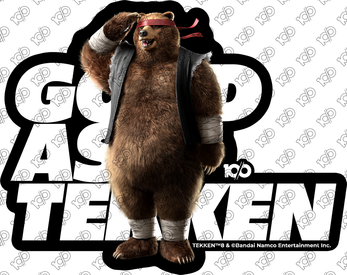 TEKKEN - 'GOOD ASS TEKKEN Kuma' - Sticker – 10/0 Merch