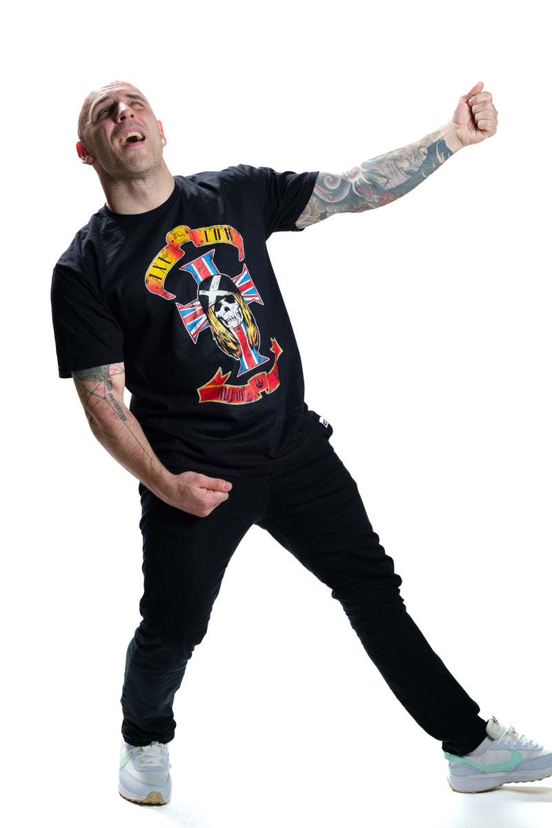 GUILTY GEAR - 'Axl Out Of The Box' T-Shirt - Black – 10/0 Merch