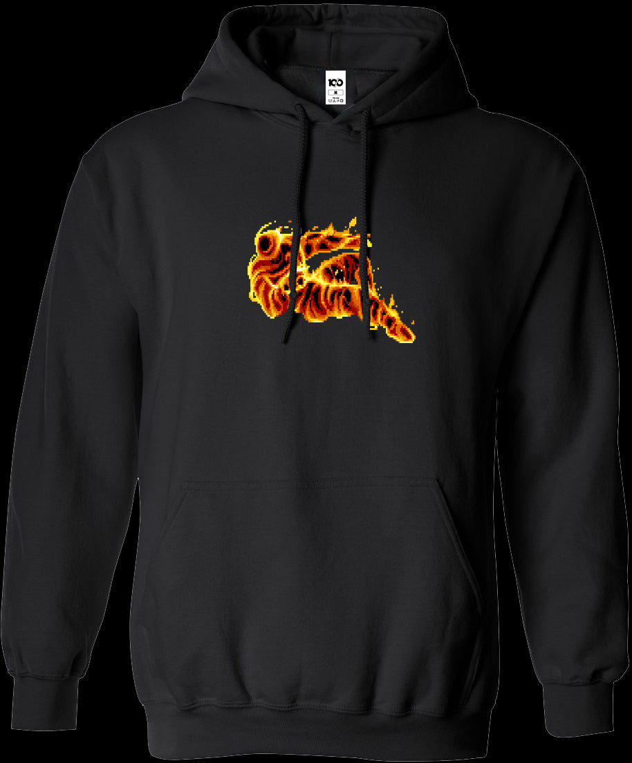 STREET FIGHTER - 'Burning Sprite' Premium Embroidered Pullover Hoodie ...