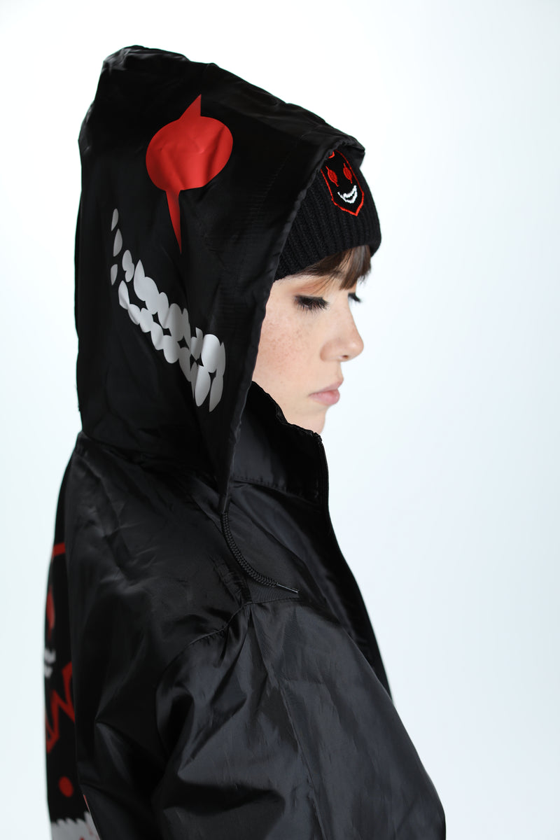 GUILTY GEAR - 'Zato-1 Pressure' Windbreaker - Black – 10/0 Merch