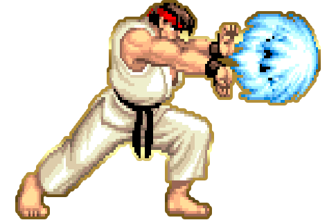 STREET FIGHTER - 'Ryu Hadoken' Enamel Pin Badge – 10/0 Merch