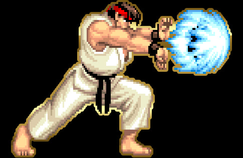 STREET FIGHTER - 'Ryu Hadoken' Enamel Pin Badge – 10/0 Merch