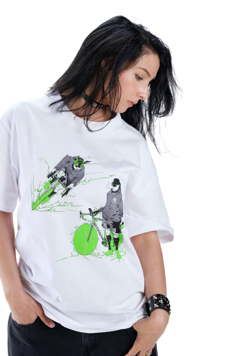 MAJIN OBAMA - 'Rider-Class' Premium T-Shirt - White – 10/0 Merch