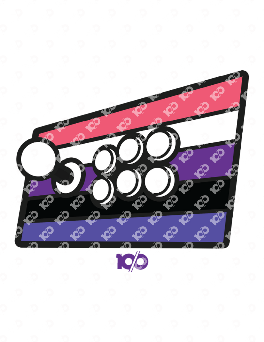 ten/o - 'Pride: Genderfluid Stick' - Sticker – 10/0 Merch