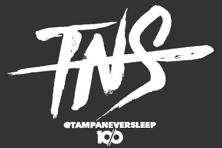 TNS - 'TNS Logo (White)' - Sticker – 10/0 Merch