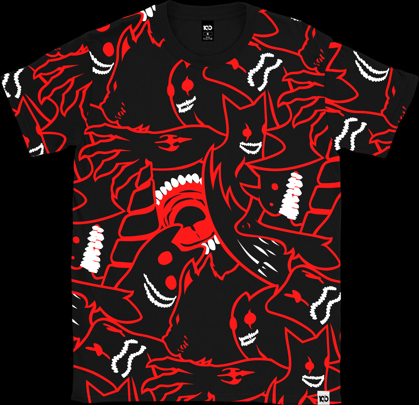 GUILTY GEAR - 'Zato-1 Pressure' All-Over Print T-Shirt - Black – 10/0 Merch