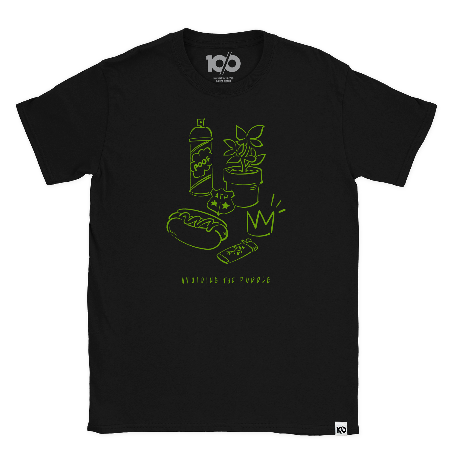 AVOIDING THE PUDDLE - 'Streamer Starter Pack' T-Shirt - Black – 10/0 Merch