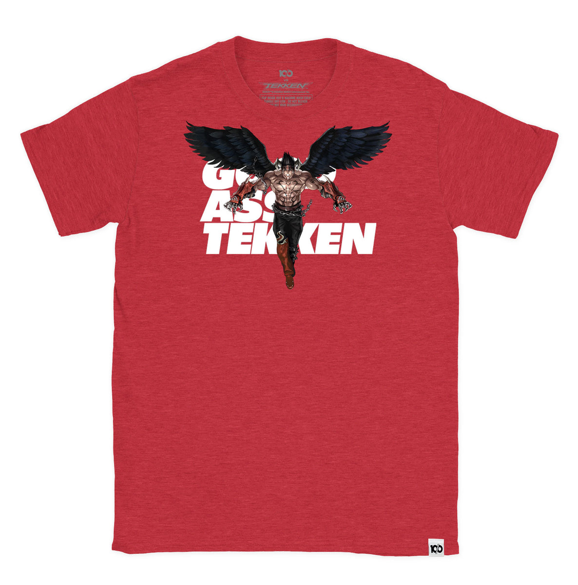 TEKKEN - 'GOOD ASS TEKKEN Devil Jin' T-Shirt - Heather Red – 10/0 Merch