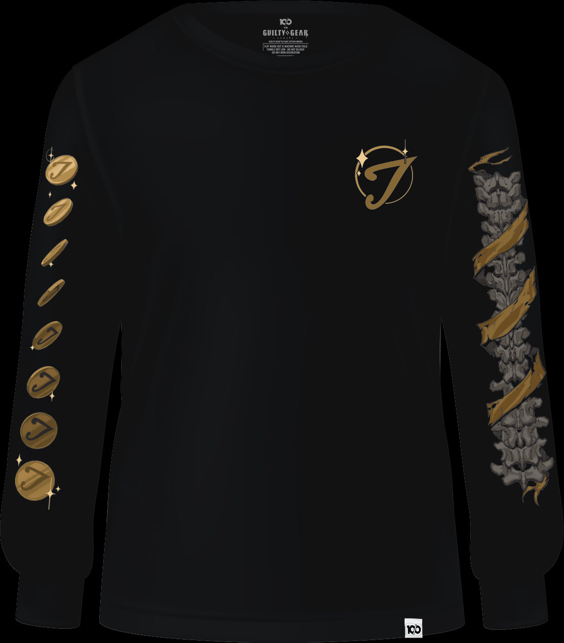 GUILTY GEAR - 'Johnny Original Bet' Long Sleeve Shirt - Black – 10/0 Merch