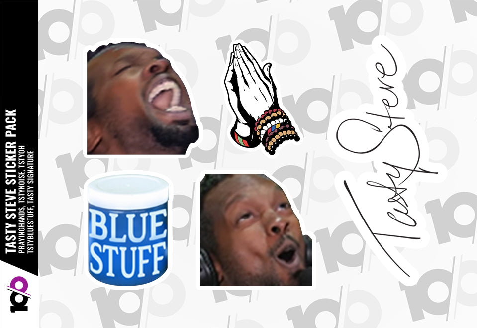 TASTY STEVE - 'Emotes' Sticker Pack #1 – 10/0 Merch